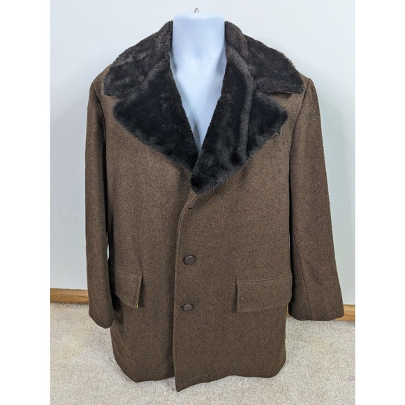JCPENNEY Towncraft | Jackets & Coats | Vintage Sherpa Lined Wool ...